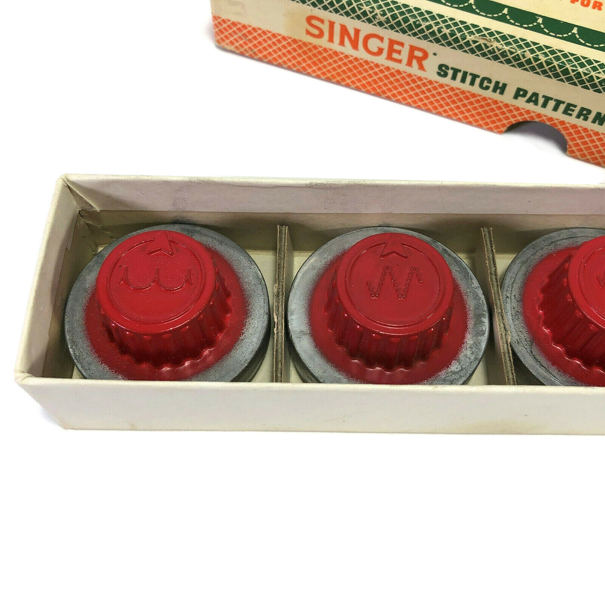 Singer Sewing Machine Automatic Zigzagger Stitch Pattern Cam Set Red ...