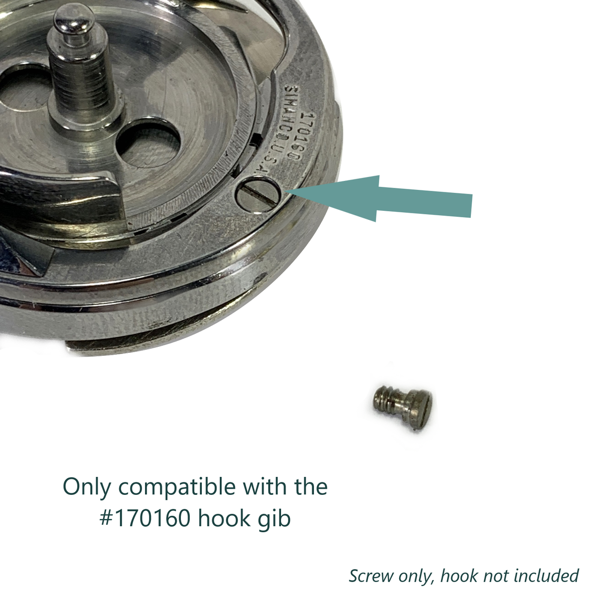 Singer 301 221 222K Featherweight Sewing Machine Hook Gib Screw ...