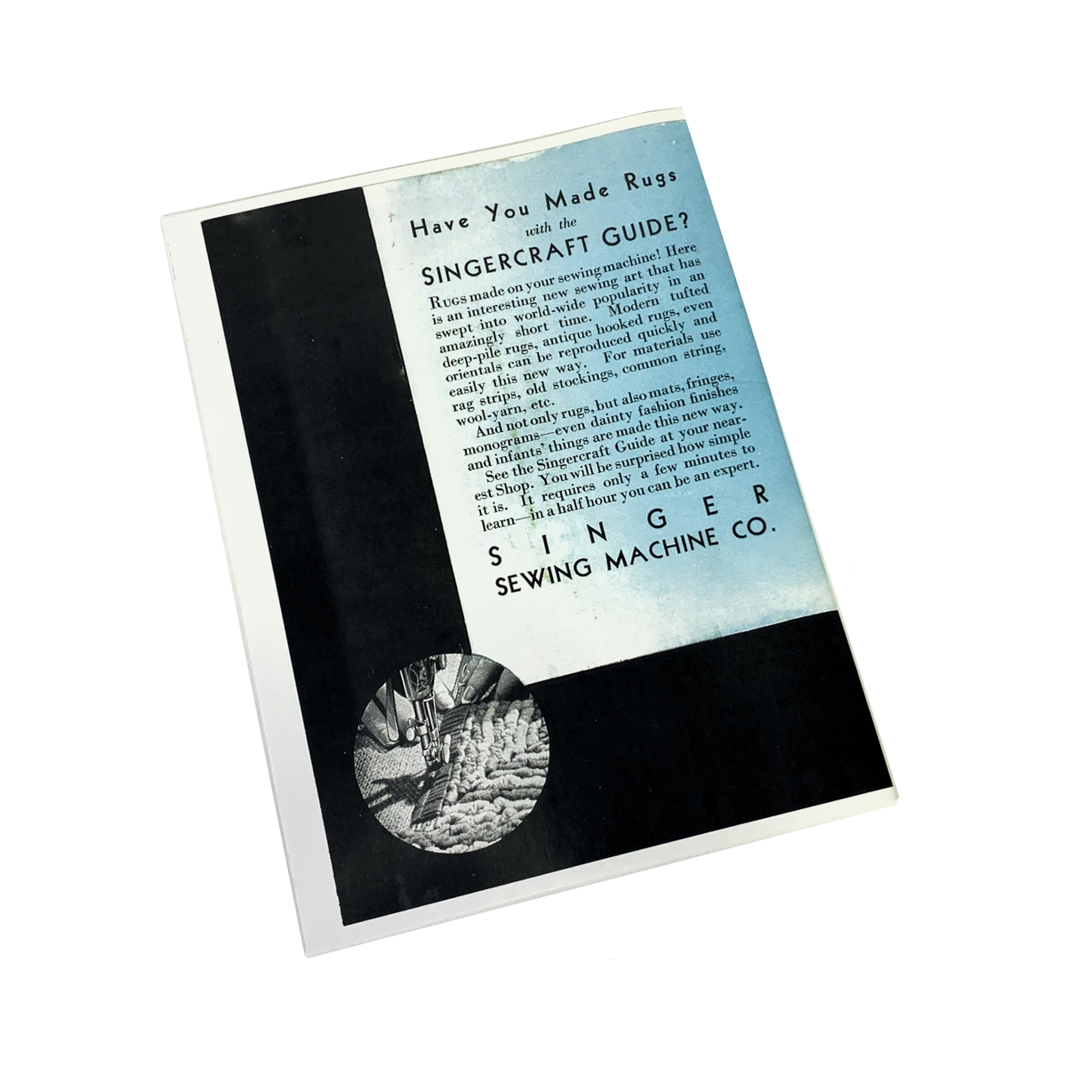 Singer Singercraft Fagoter 121255 Instruction Manual New Reproduction ...