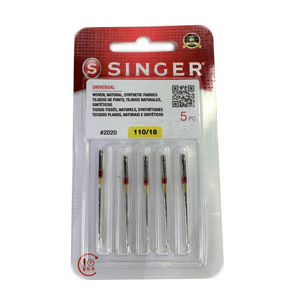 Singer Sewing Machine Needles 15x1 Universal 2020 5 Pack - Choice of S ...