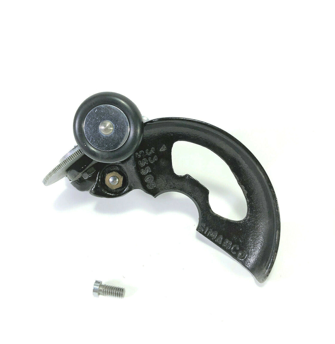 Singer 128 Sewing Machine Bobbin Winder Belt Guard Assembly w Rococo ...