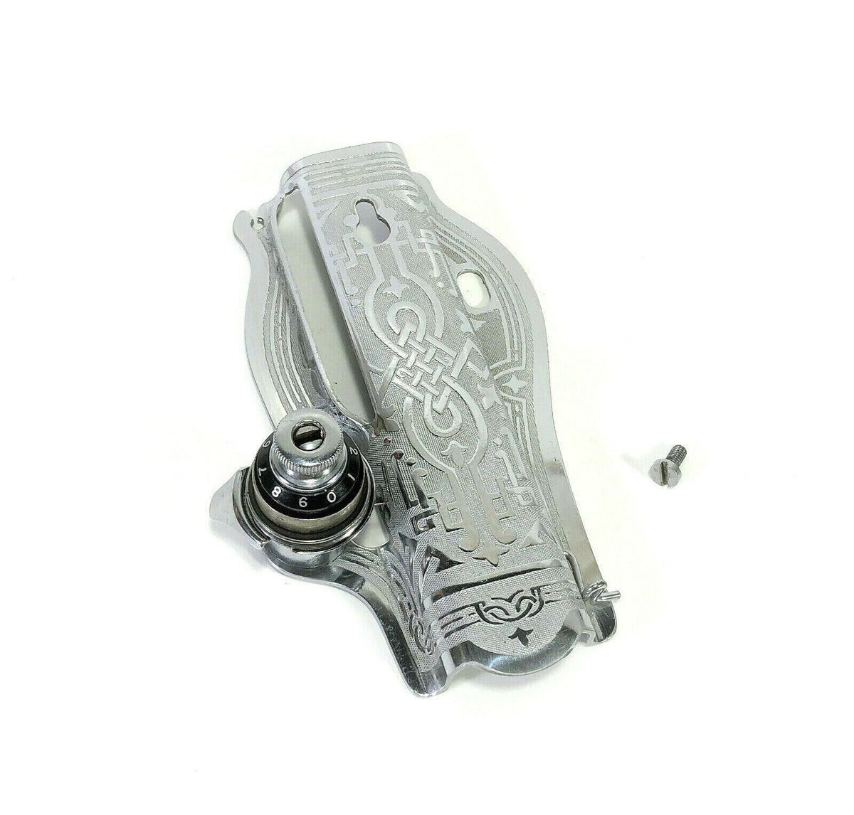Singer 15-90 15-91 Sewing Machine Scroll Face Plate w Tension Assembly ...