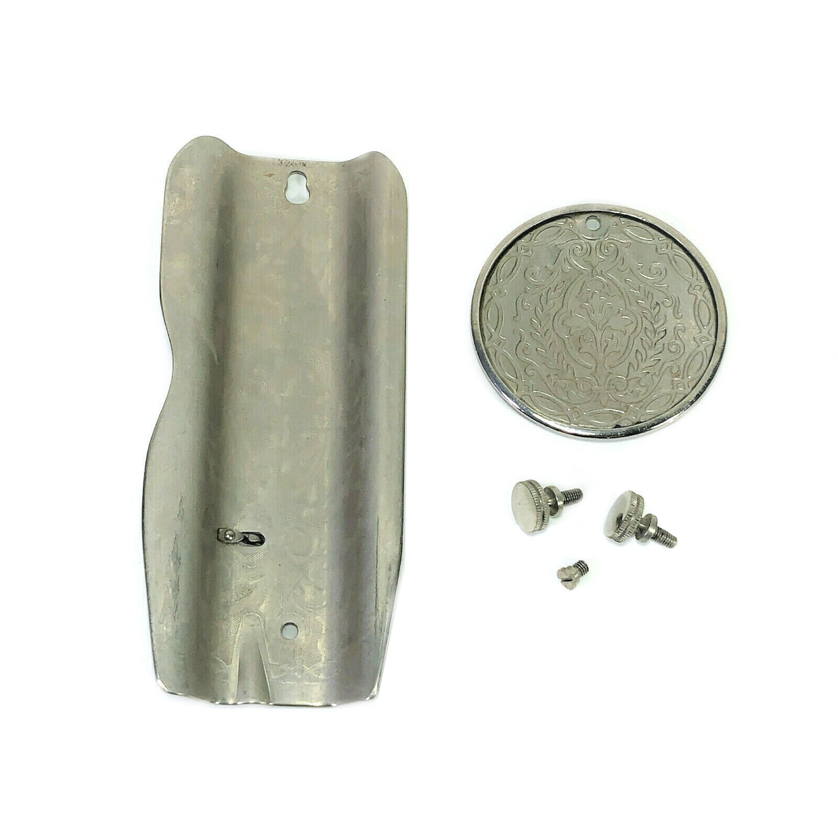 Singer 66 Red Eye Sewing Machine Faceplate & Rear Cover Plate in Nickel ...