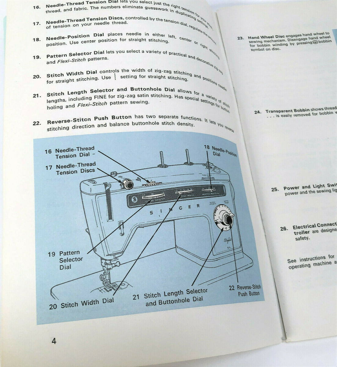 Singer 514 Stylist Sewing Machine Instruction Manual Original 1972 ...