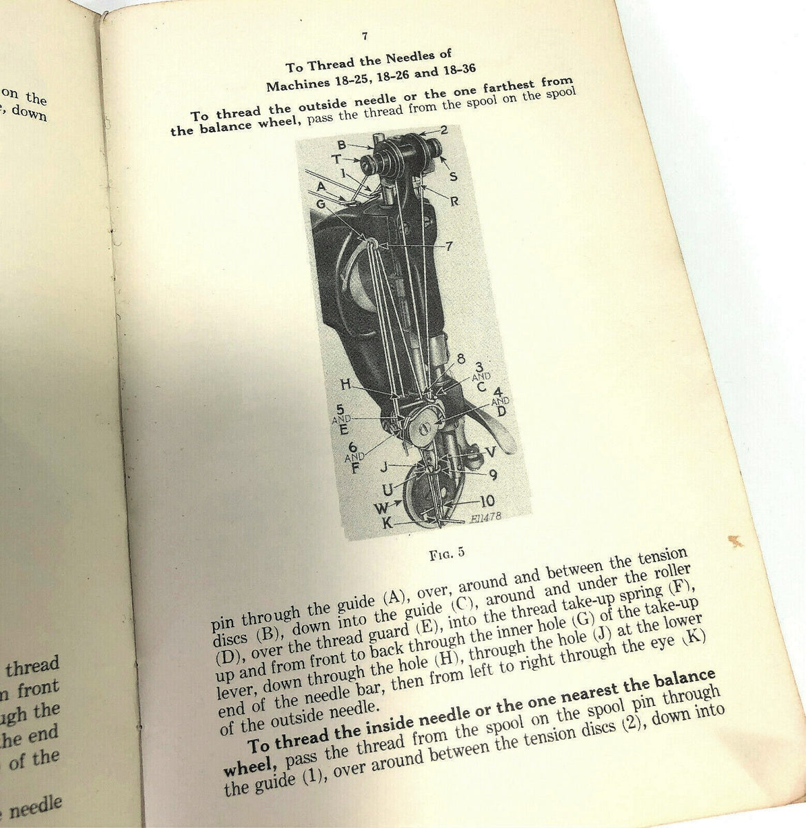 Singer Class 18 Industrial Sewing Machine Instruction Manual Vintage ...