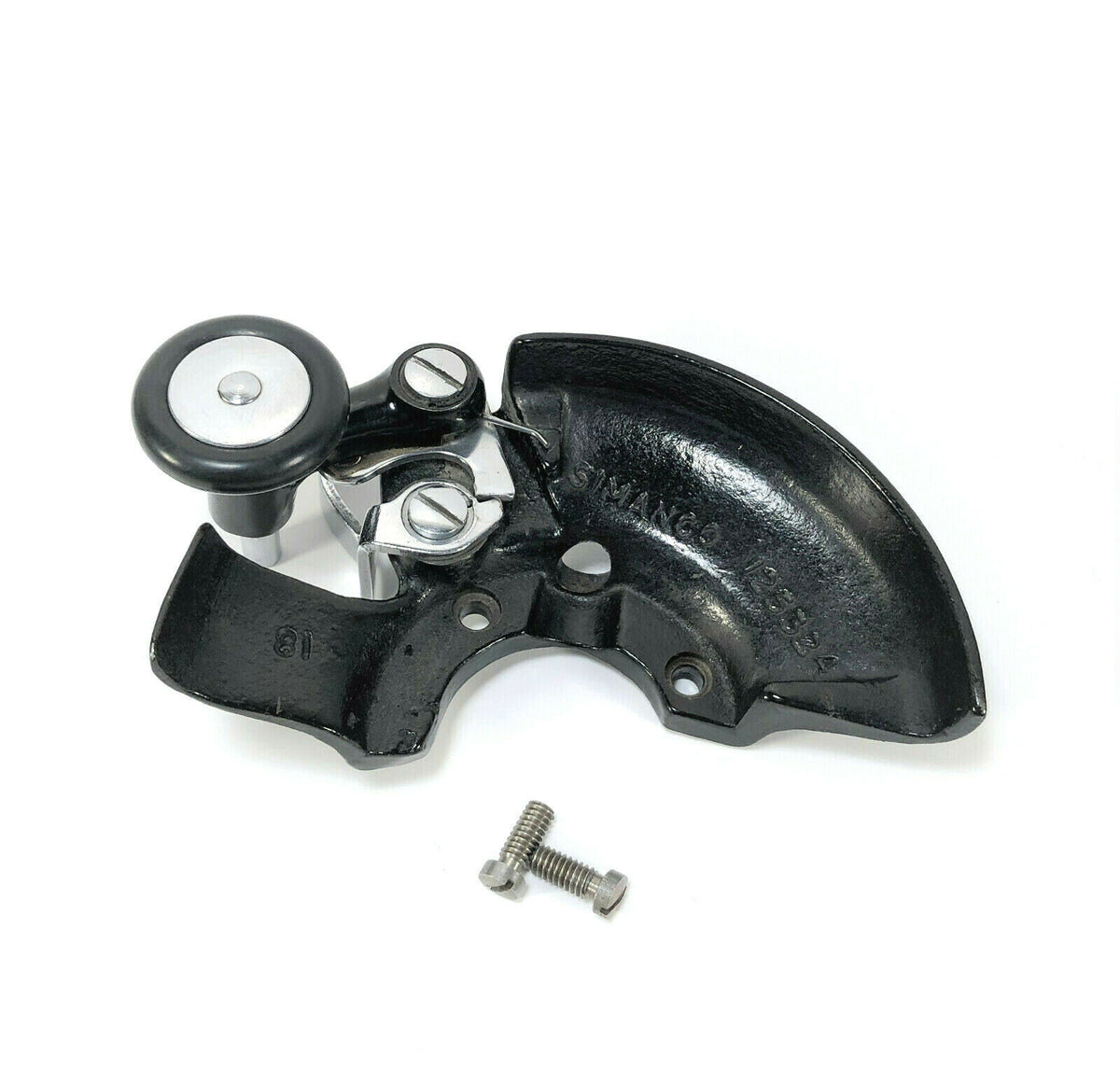 Singer 15K Bobbin Winder Assembly and Belt Guard w RAF Decal Chrome ...