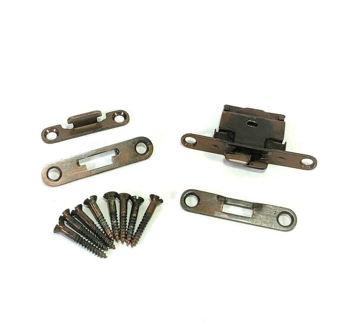 Singer Sewing Machine Bentwood Case Lock and Latch Plate Set in Bronze ...