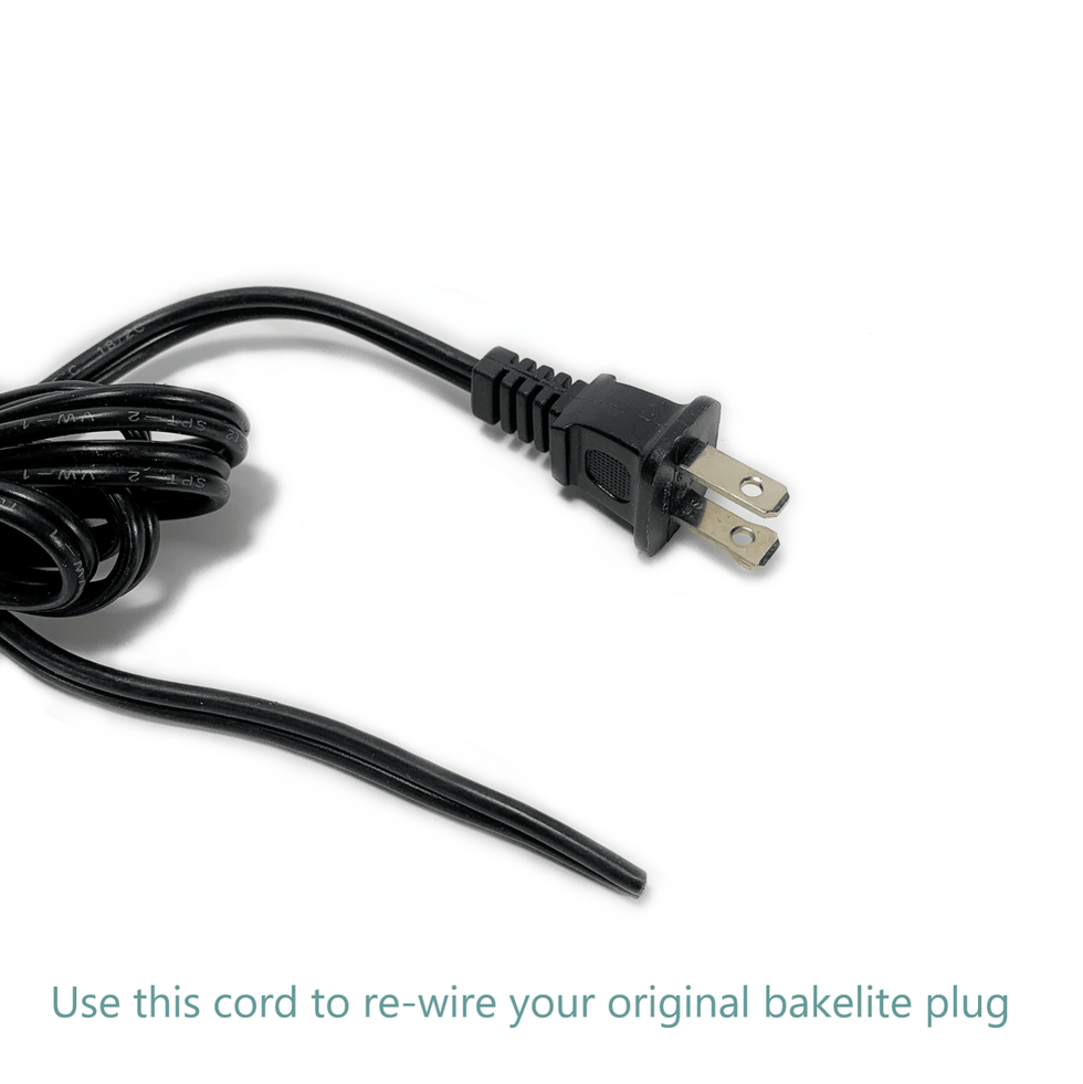 Singer Sewing Machine Single Lead Power Cord w Wall Plug Re-Wire Your ...