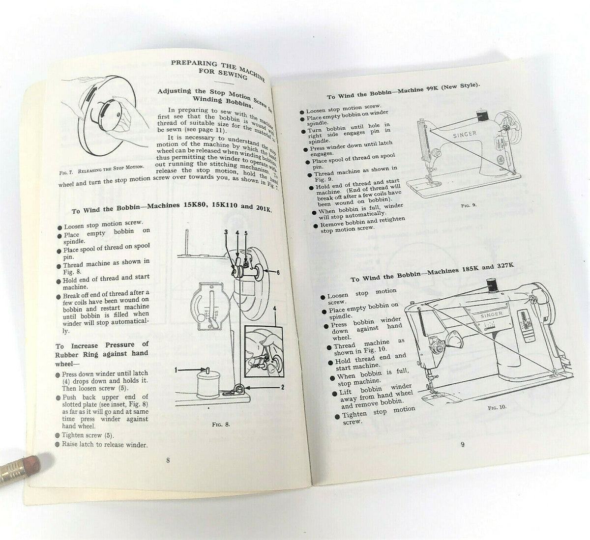 Vintage Singer Manual of Family Sewing Machines Students Instruction ...